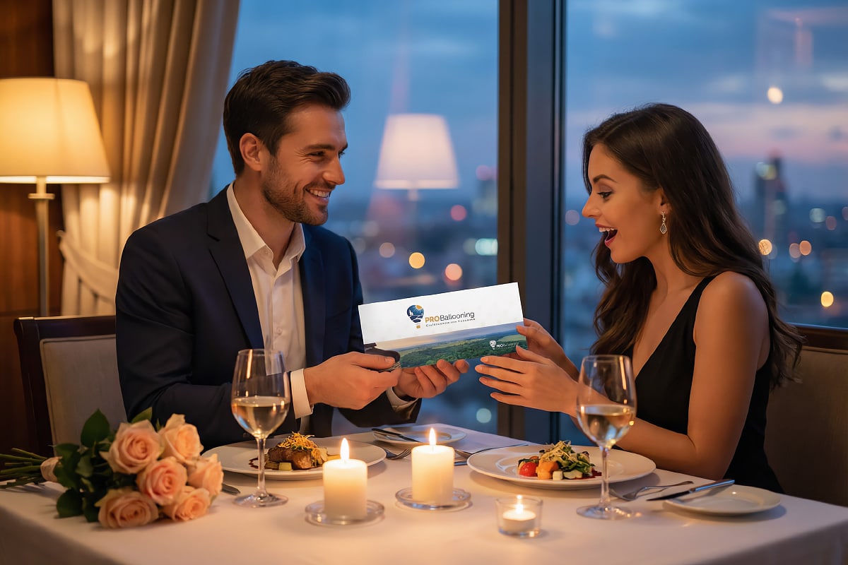 Why is a hot air balloon ride the perfect Valentine's Day gift?